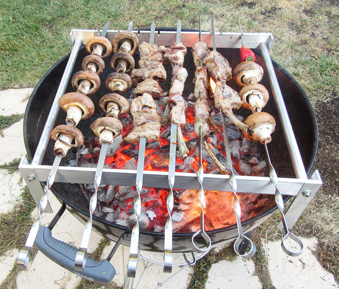 Light Collapsible Aluminum Racks for Shish Kabab and Kabab - Etsy