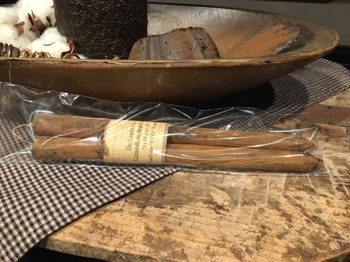 Sweet Colonial Primitive Blackened Wax Rustic Nature Home | Etsy