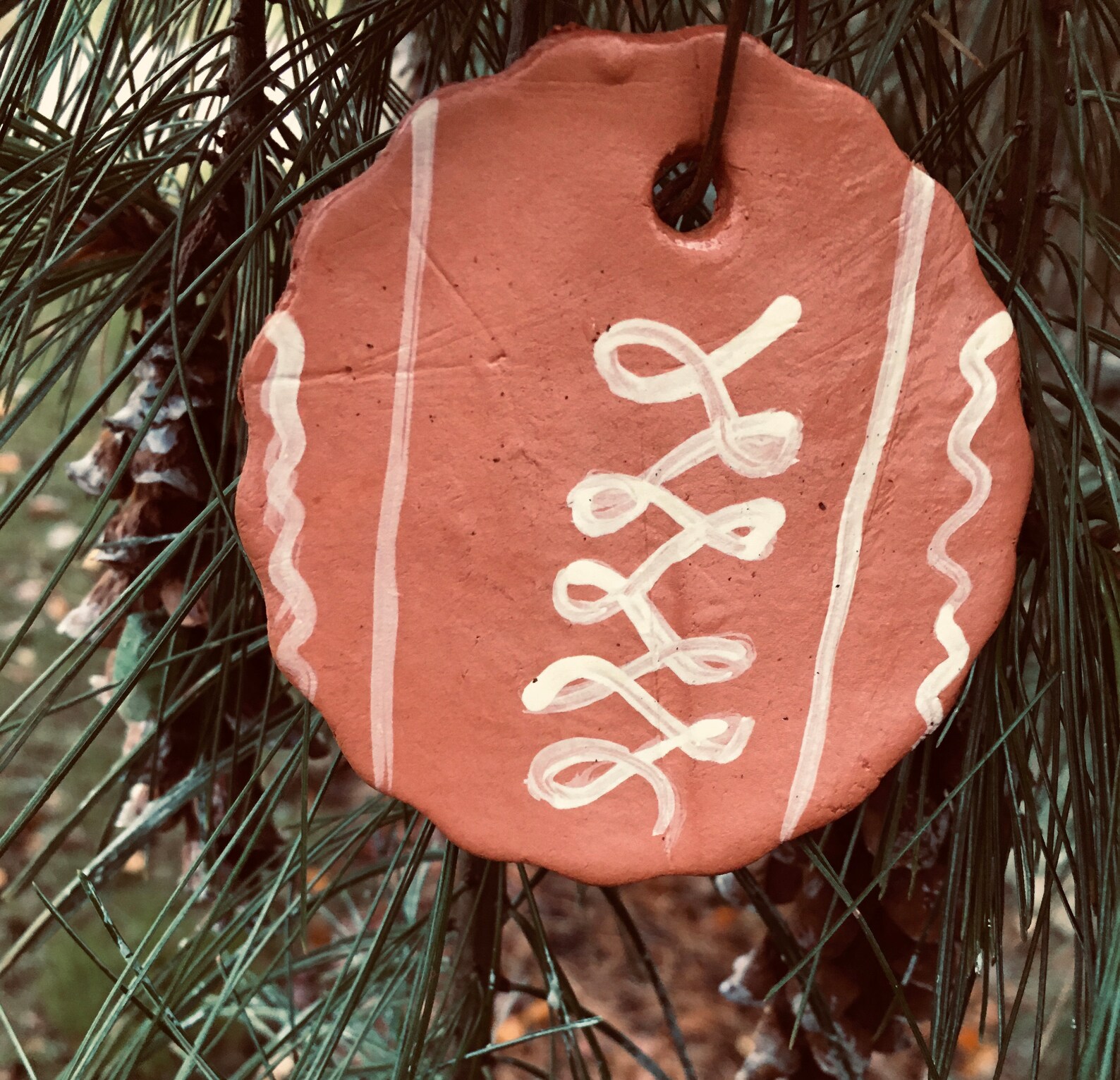 Redware Clay Colonial Primitive Pottery Hanging Ornament - Etsy