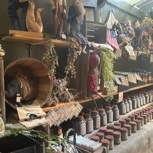 Colonial Painting That is Primitive Colonial Vintage Farm House Country ...