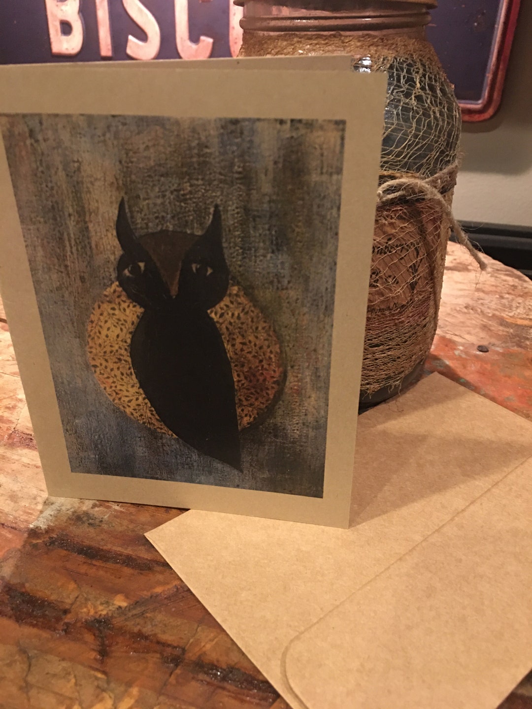 Primitive Colonial Farm House Greeting and Birthday Card, Anniversary ...