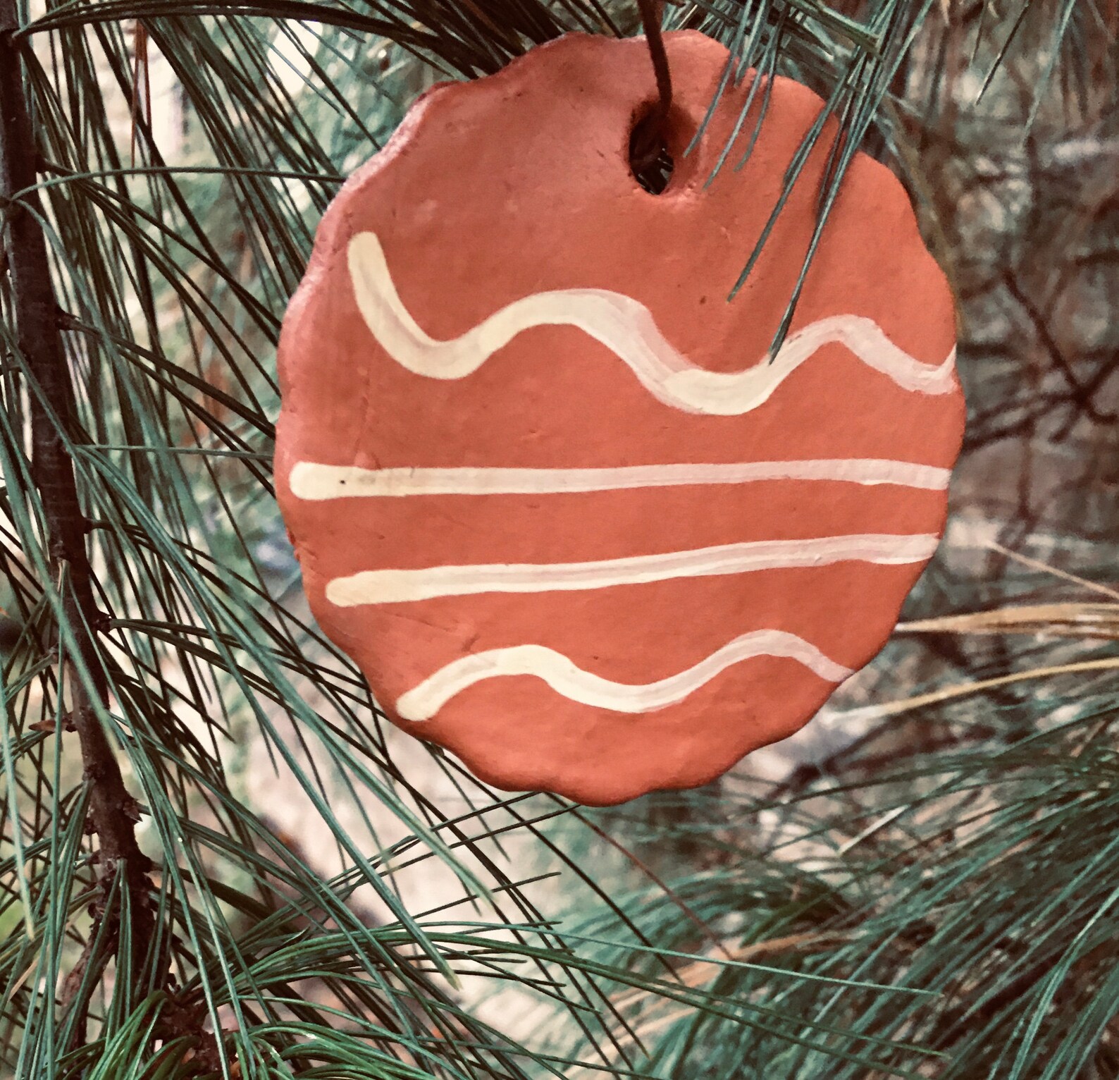 Redware Clay Colonial Primitive Pottery Hanging Ornament - Etsy