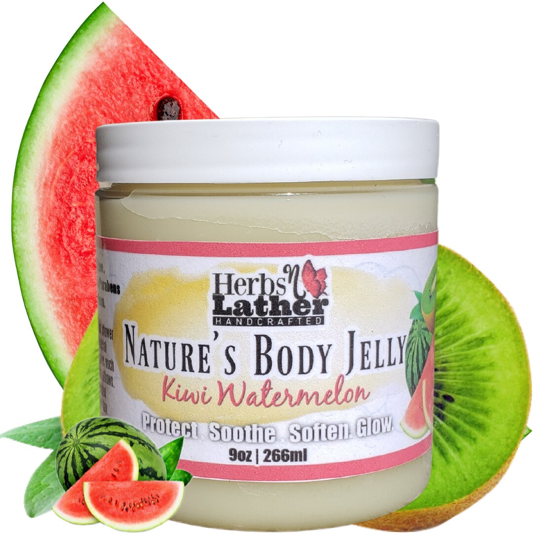 Nature's Body Jelly Skin Moisturizer Kiwi Watermelon Petroleum-free ...