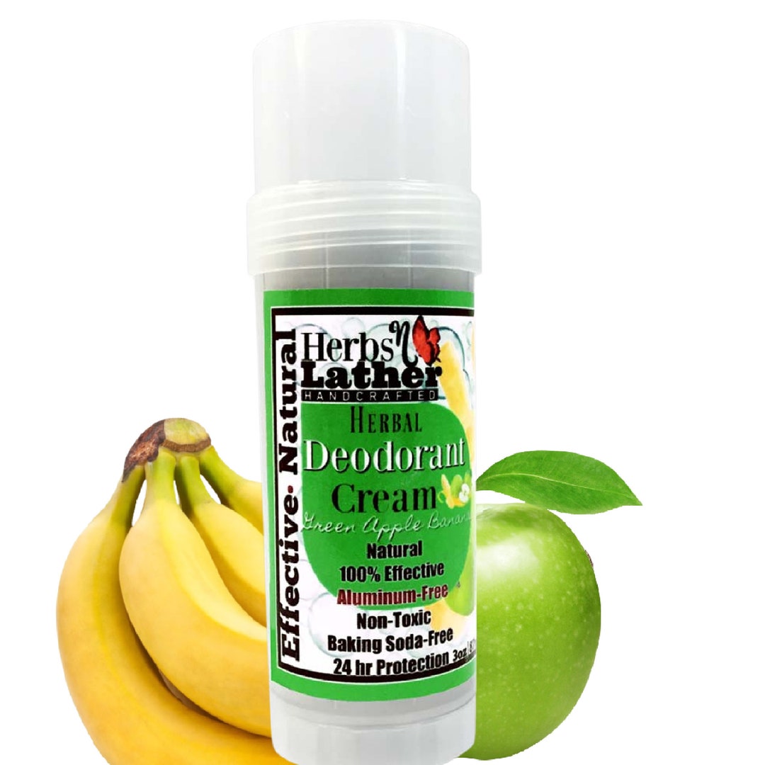 Green Apple Banana Deodorant Natural Ingredients Baking Soda Free ...