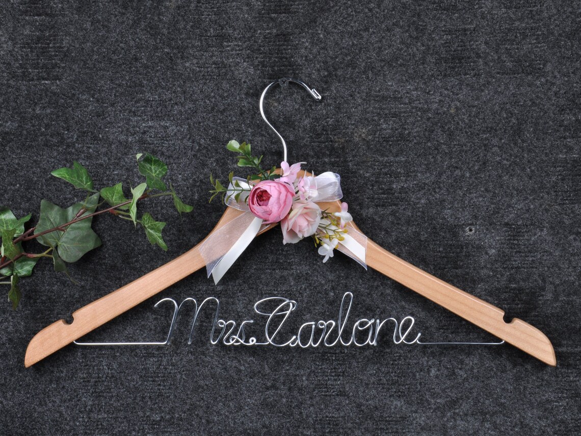 Bride Robe Hanger Bridesmaide Dress Hanger Bachelor Party | Etsy