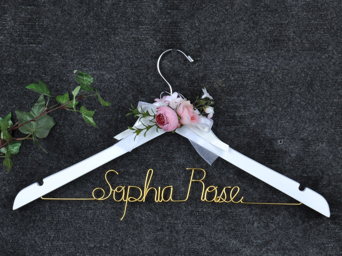 SET 11 Single Layer Hanger--bride Flower Wedding Hanger,wedding Hanger ...