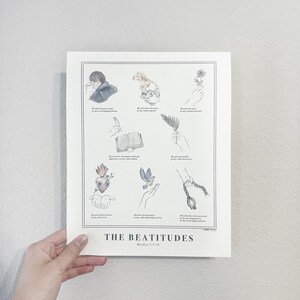 The Beatitudes Art Print 8x10 Catholic Religious, Catholic Print ...