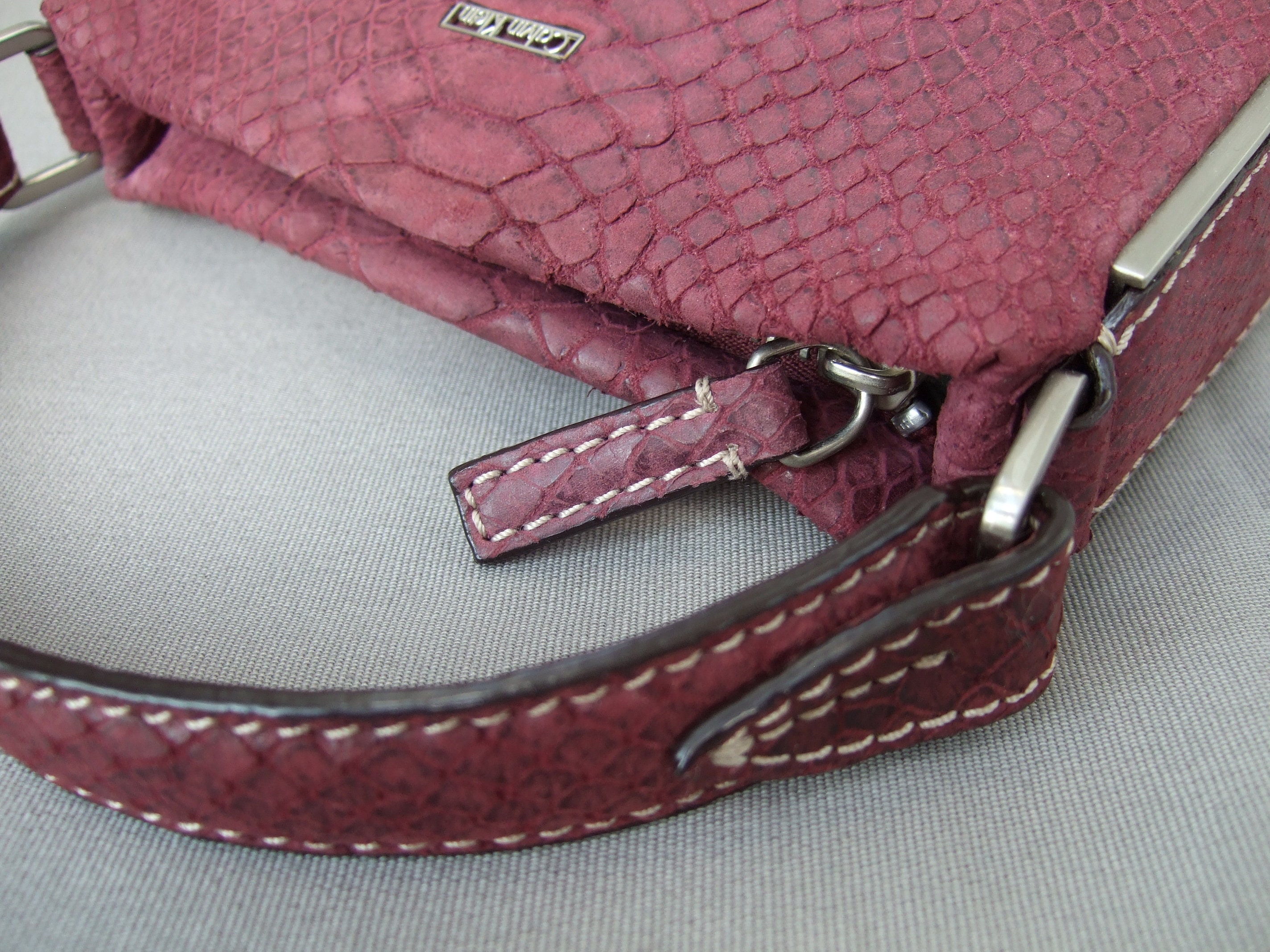 Calvin Klein Leder Mini-Tasche weinrot rot rosa lila bordeaux | Etsy