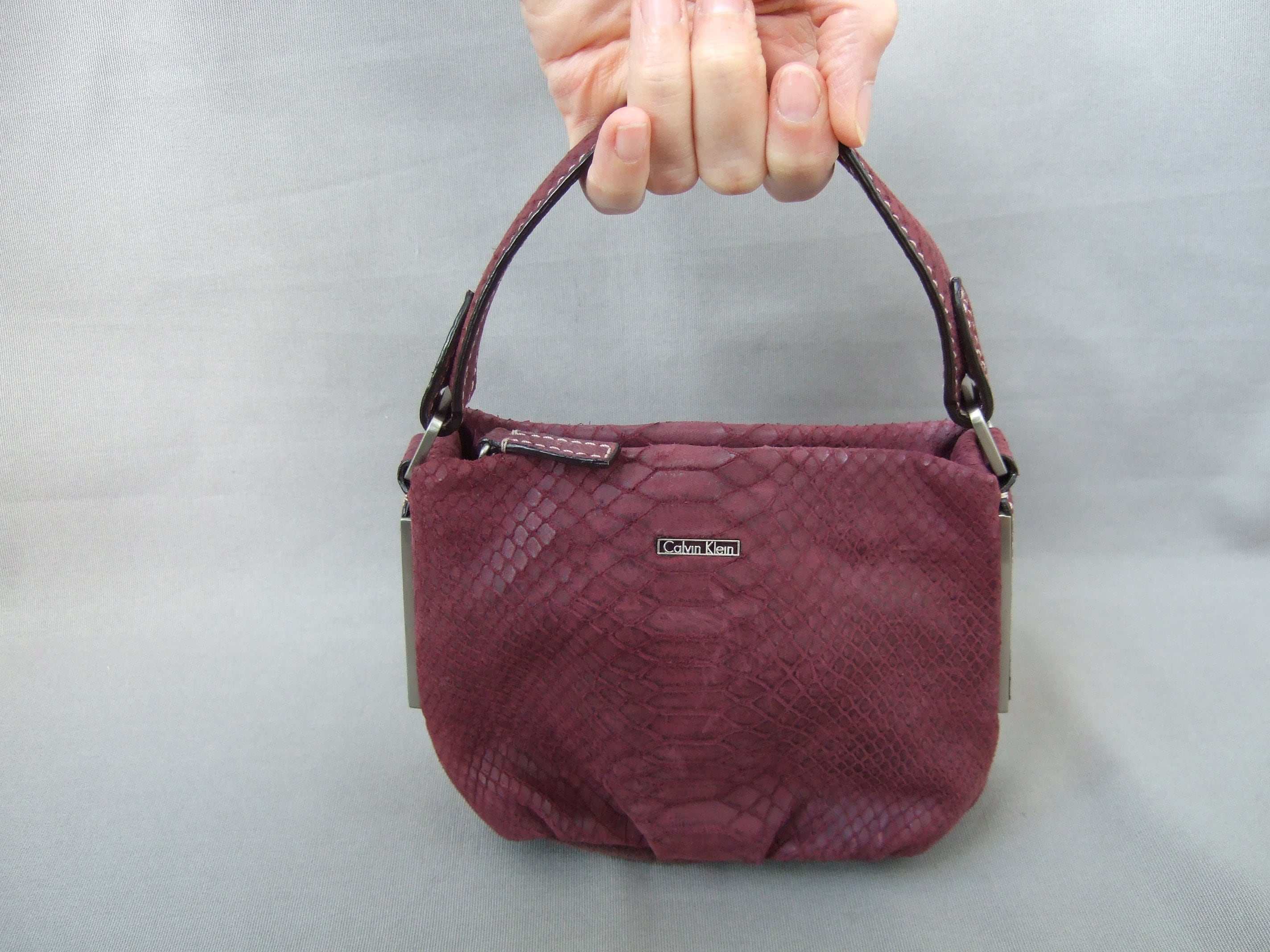 Calvin Klein Leder Mini-Tasche weinrot rot rosa lila bordeaux | Etsy