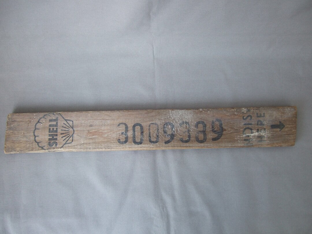 Shell Wooden Advertising Promotional Sign Royal Dutch Shell Souvenir ...