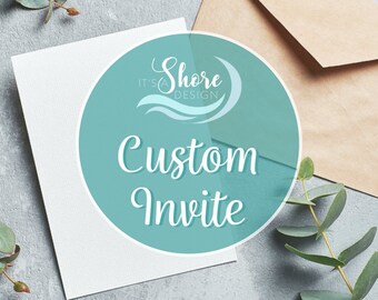 Any Design You Want Custom Designed Invitation - Etsy