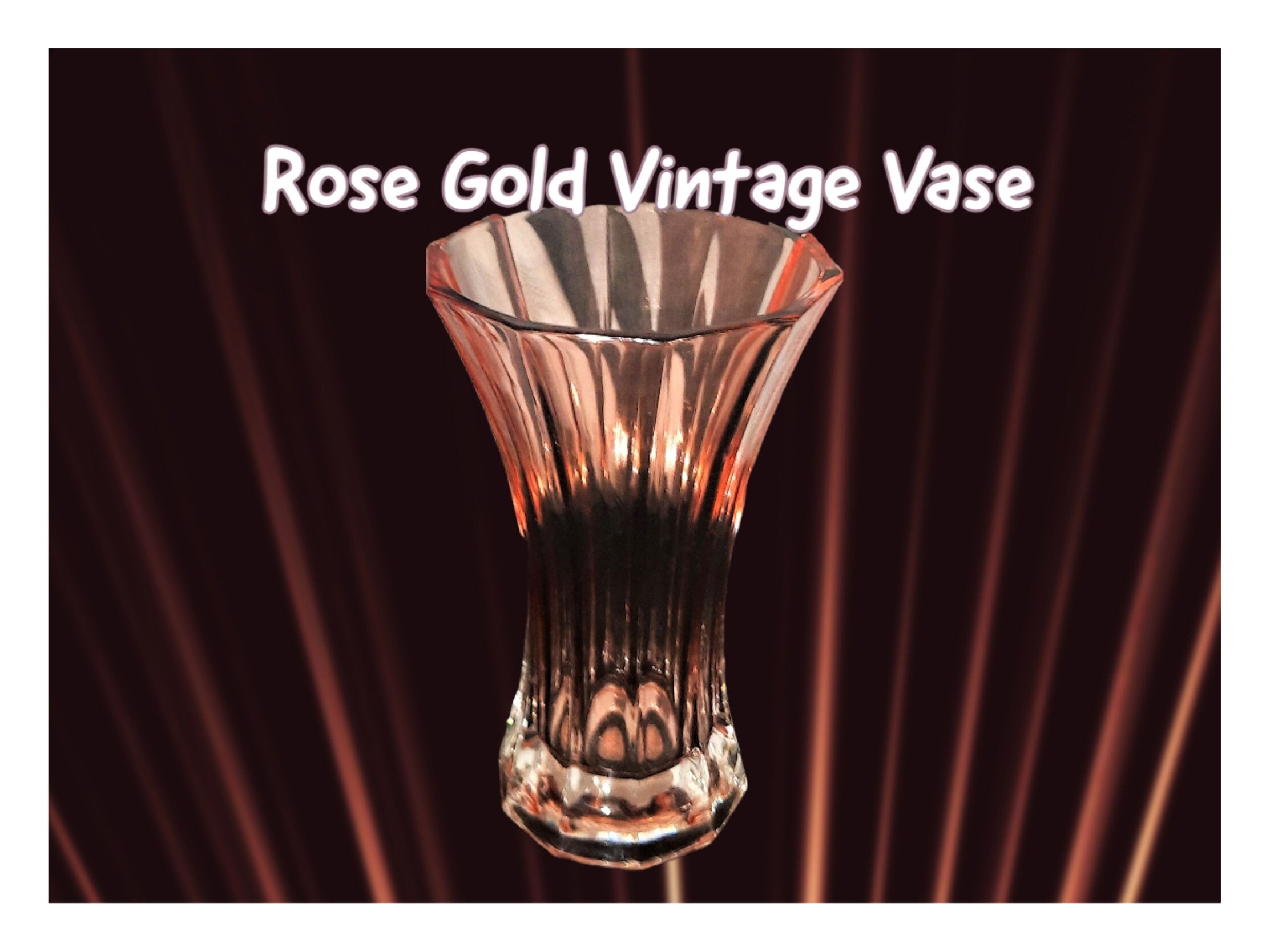 Rose Gold Bridal Flower Vase Centerpiece/wedding Table - Etsy