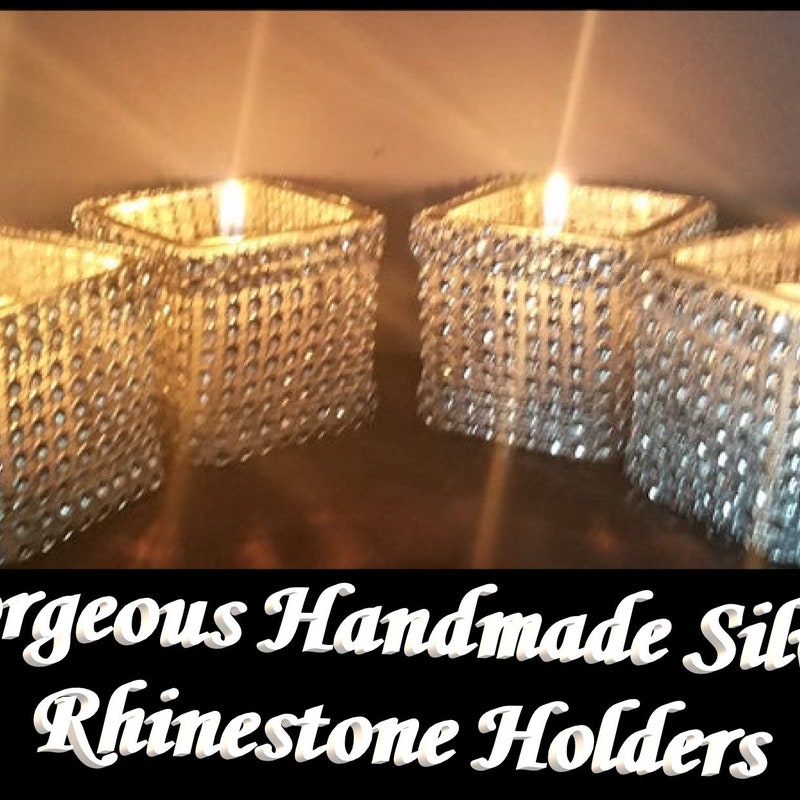 Rhinestone Candle - Etsy