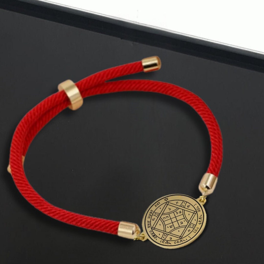 Talisman Bracelet. King Solomon Seals. Red String Protection Bracelet ...