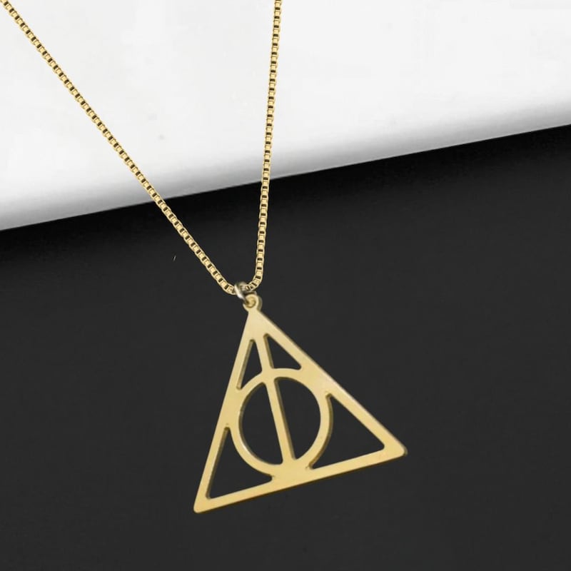 Gold Deathly Hallows Earrings - Etsy