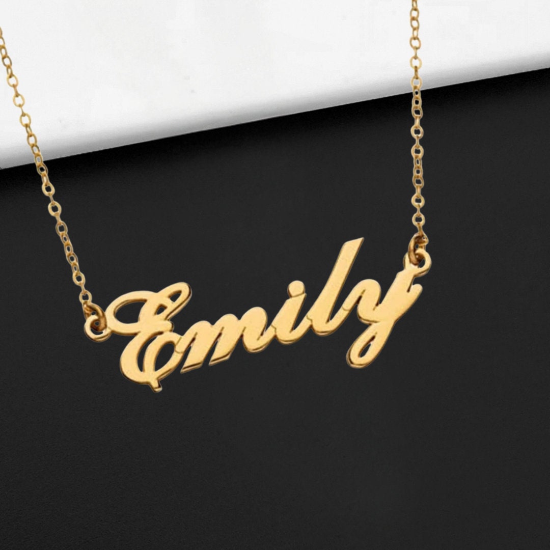 Custom Name Necklace 15 Fonts Style to Choose. Customized Your Name ...