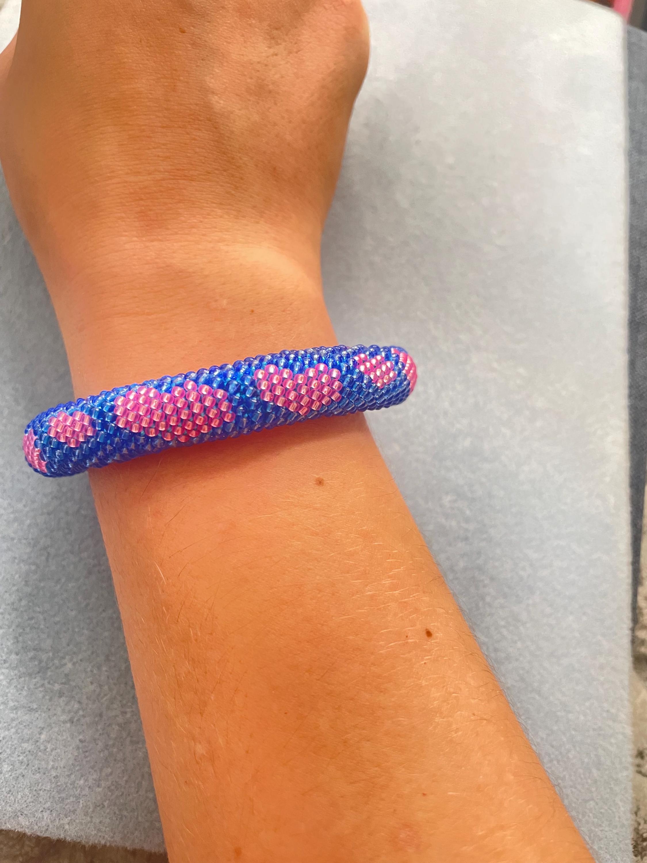 Heart Bead Crochet Bracelet Pattern - Etsy