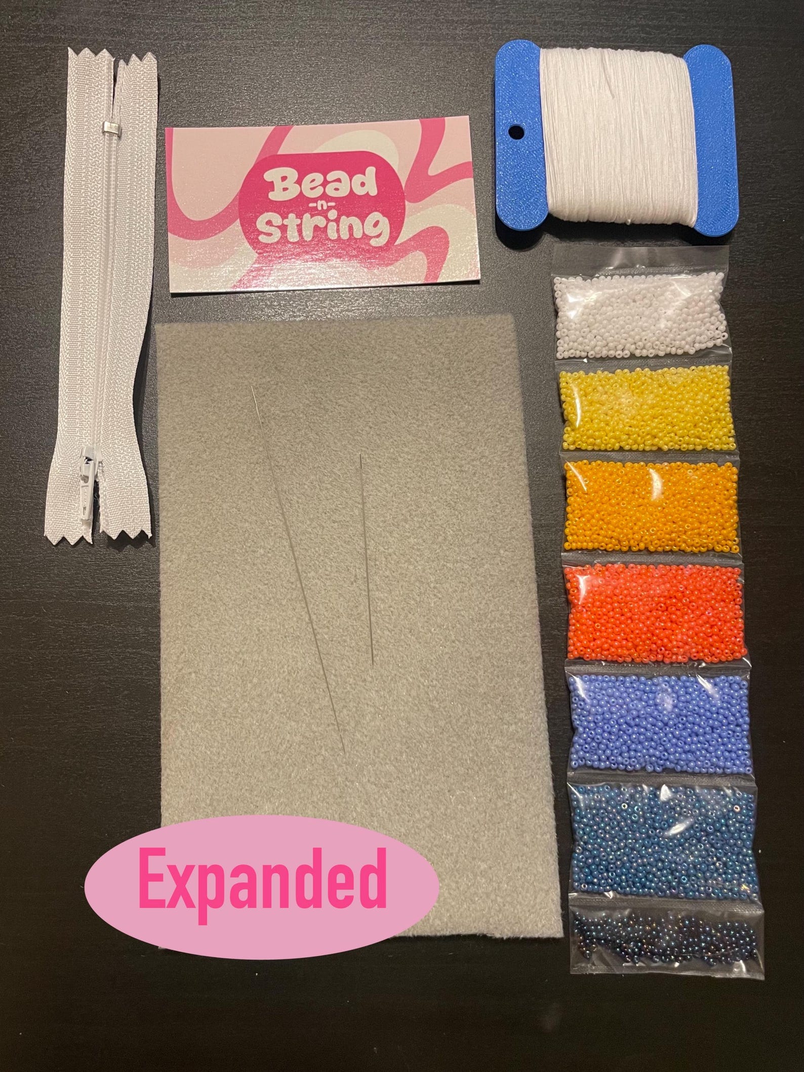 Floral Bead Crochet Wallet KIT - Etsy