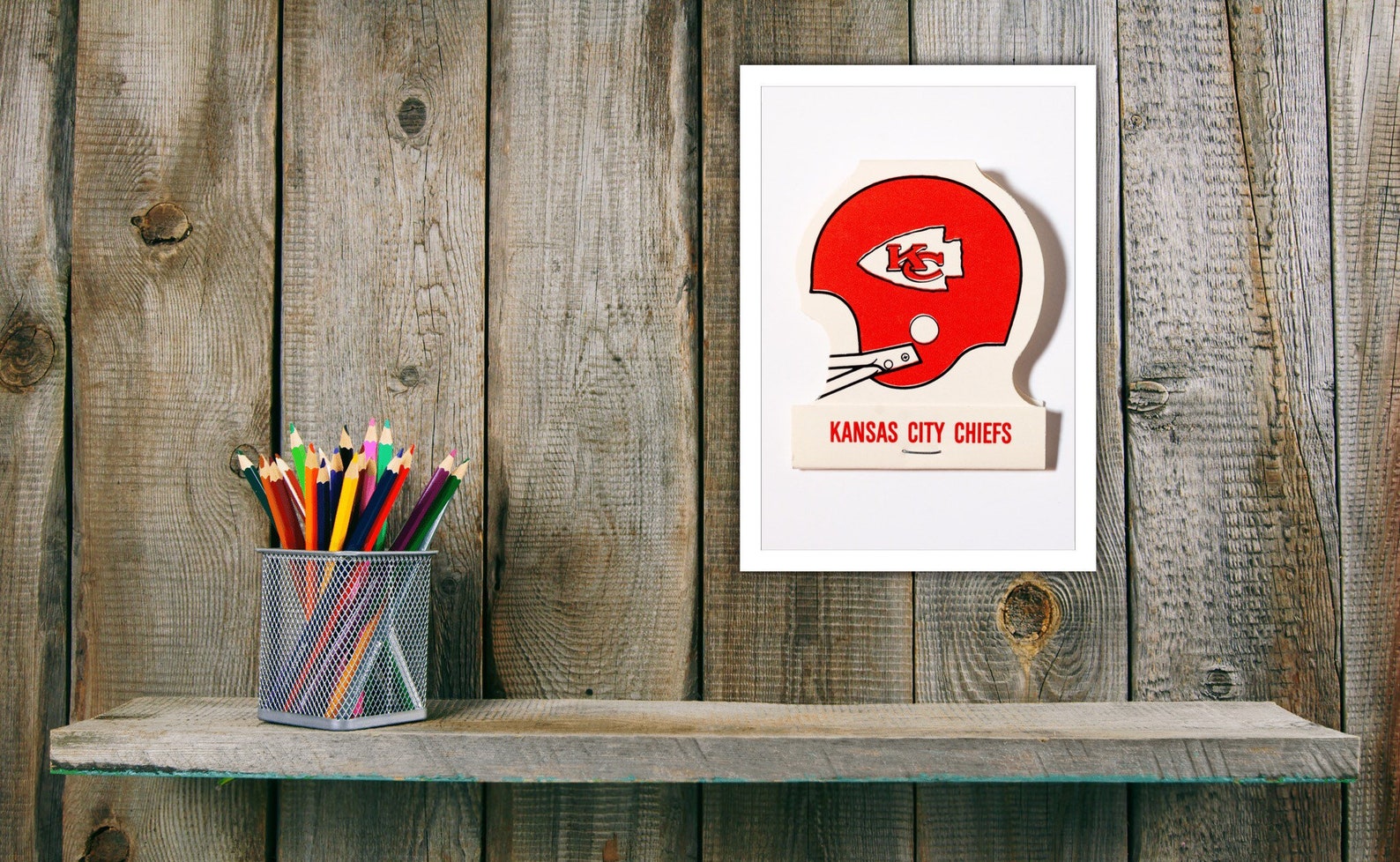 Kansas City Chiefs Vintage Matchbook Custom Framed Art Print | Etsy