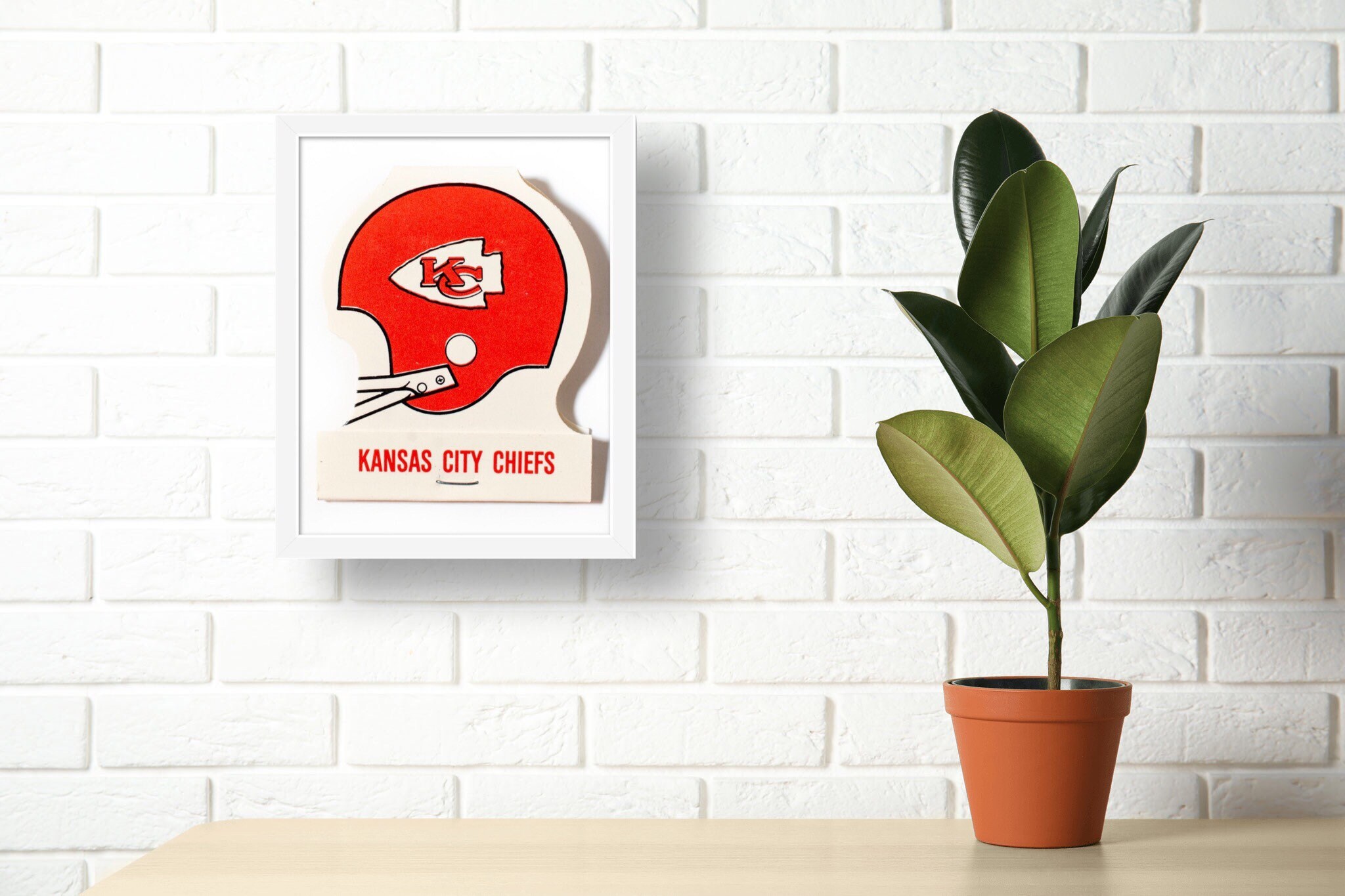 Kansas City Chiefs Vintage Matchbook Custom Framed Art Print - Etsy