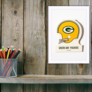 Green Bay Packers Vintage Matchbook Custom Framed Art Print | Etsy