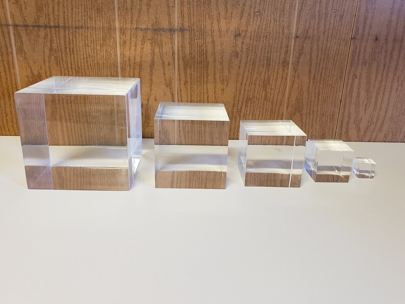 Acrylic Display Identification Cubes 1-10 Numbers Pack - Etsy