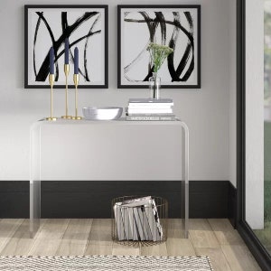 Acrylic Console Tables Waterfall Style Clear and Colors - Etsy