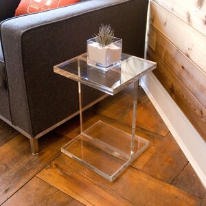 Acrylic Side Table 16 X 16 X 24 Tall 1.00 Thick Material - Etsy
