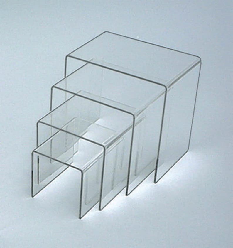 Clear Acrylic Riser Set of 4 - Etsy