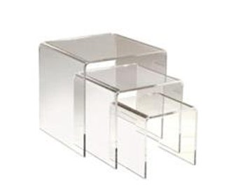 Clear Acrylic Riser 3 4 5 Stand Set Jewelry Collectible - Etsy