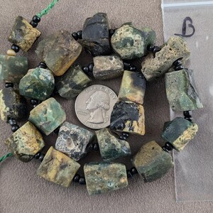 12-25mm Hand Cut Ancient Roman Glass Chunky Nugget Beads From ...