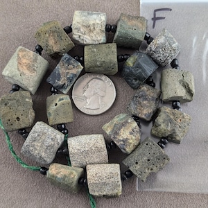 12-25mm Hand Cut Ancient Roman Glass Chunky Nugget Beads From ...