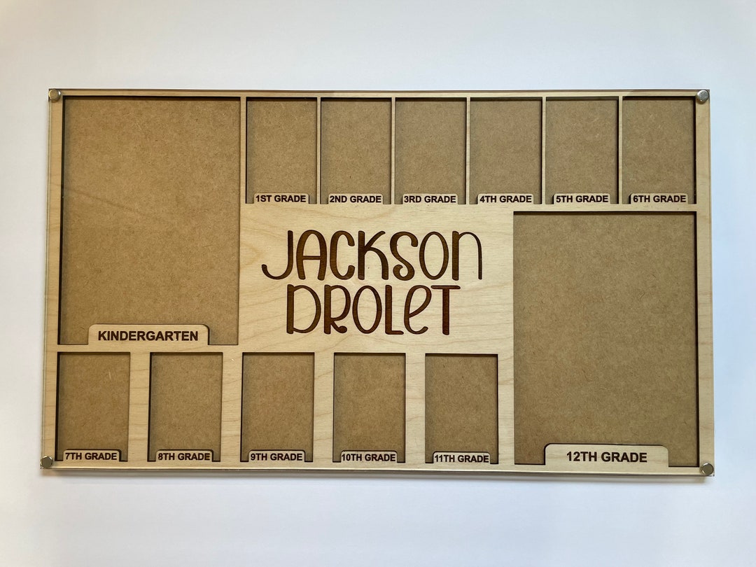 School Days K-12 Photo Collage SVG LASER CUTTING File - Etsy