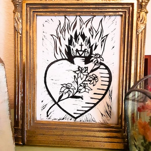 Most Chaste Heart of St. Joseph 5x7 Art Print - Etsy