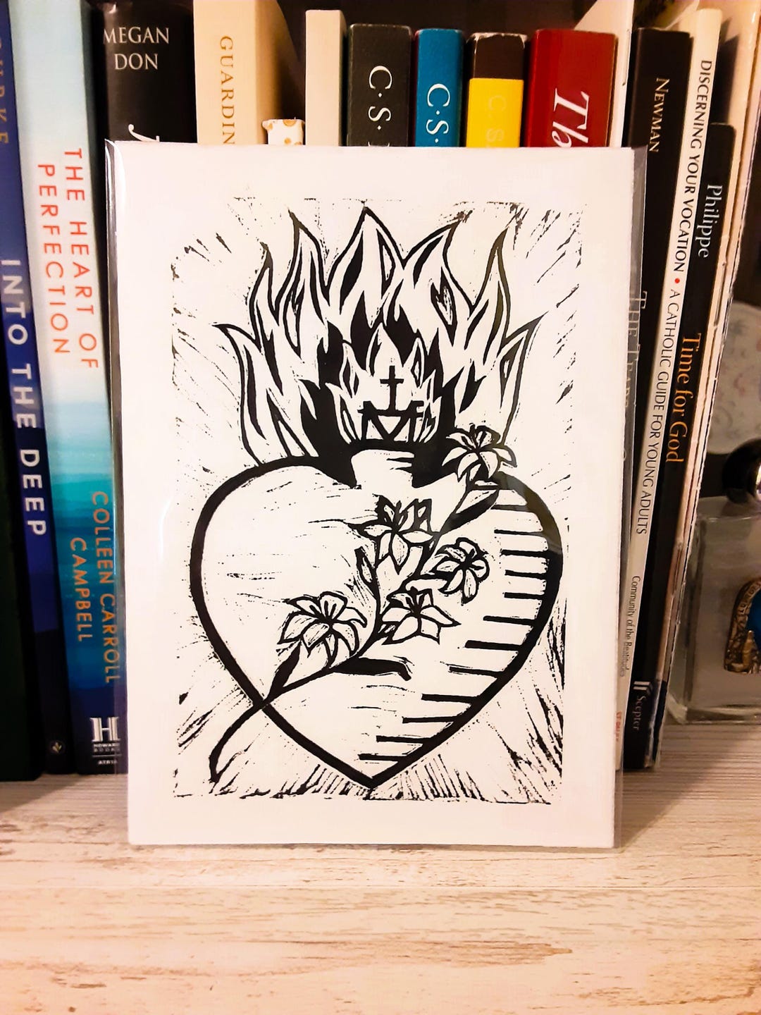 Most Chaste Heart of St. Joseph 5x7 Art Print - Etsy