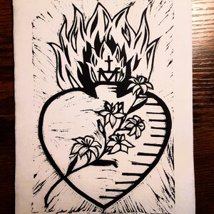 Most Chaste Heart of St. Joseph 5x7 Art Print - Etsy
