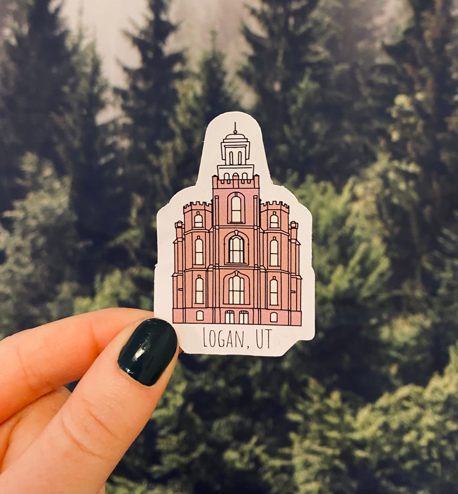 LDS Logan Temple Sticker - Etsy