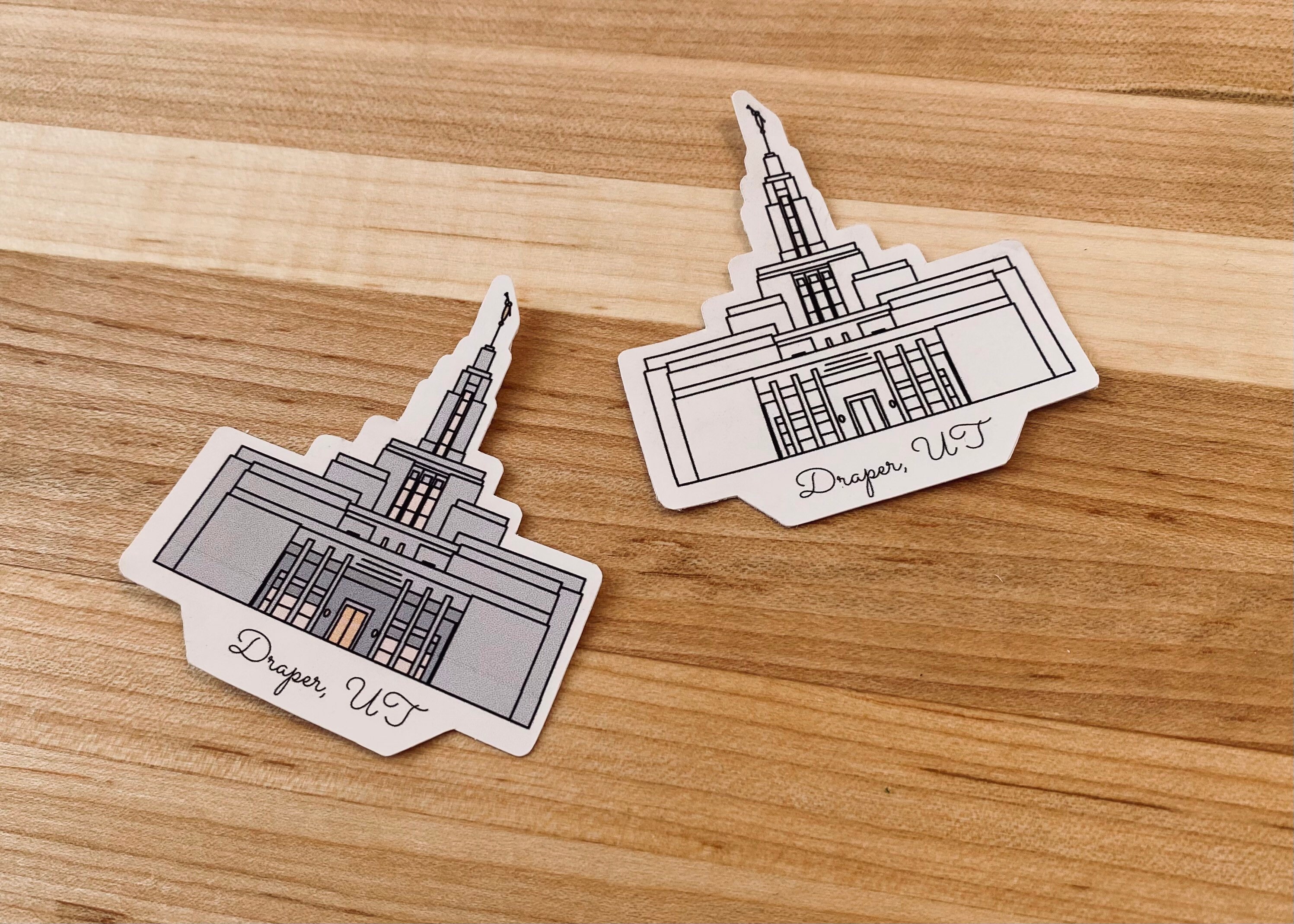 LDS Draper Temple Sticker - Etsy