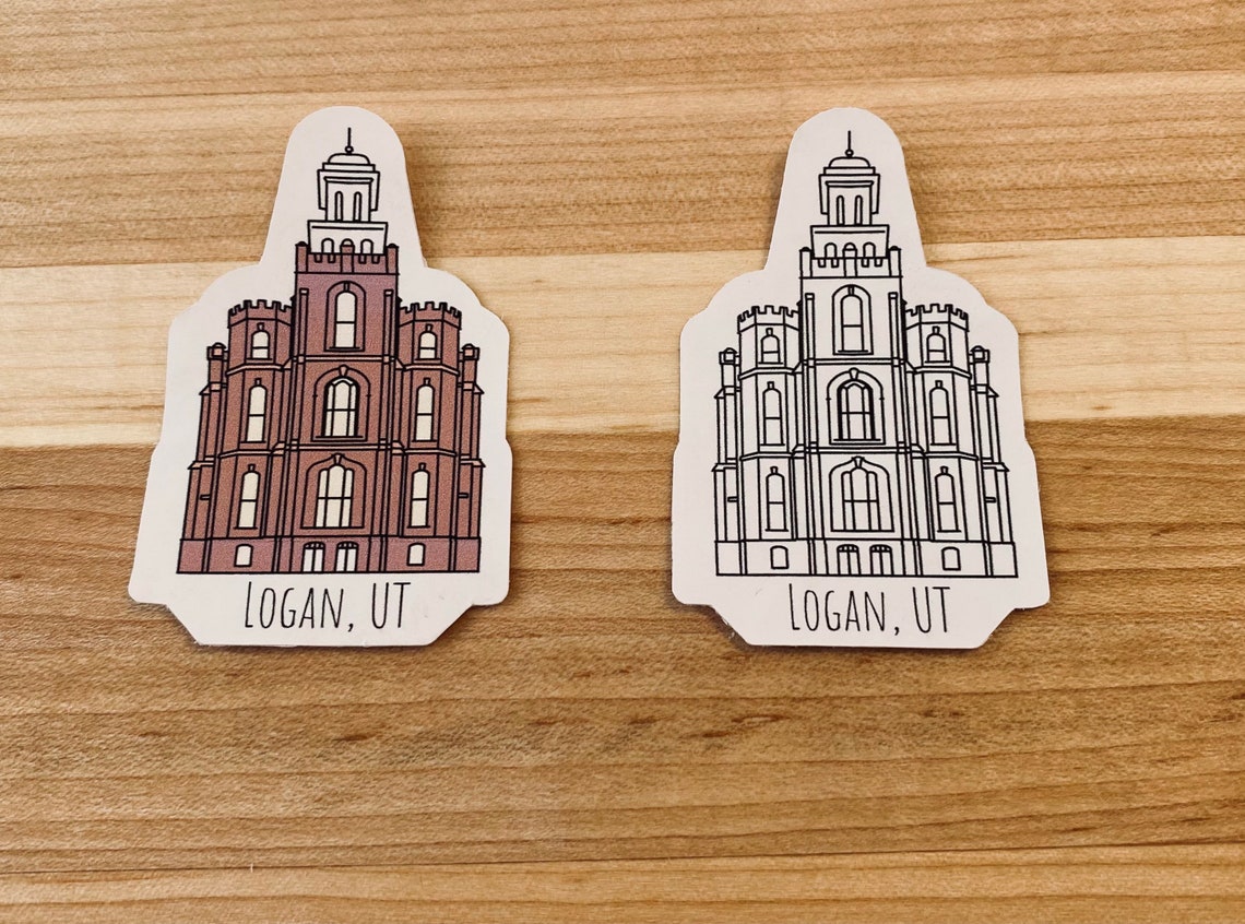 LDS Logan Temple Sticker - Etsy