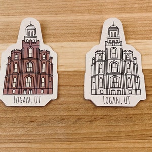 LDS Logan Temple Sticker - Etsy