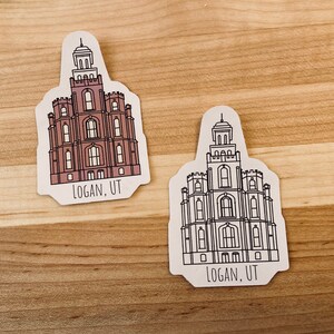 LDS Logan Temple Sticker - Etsy