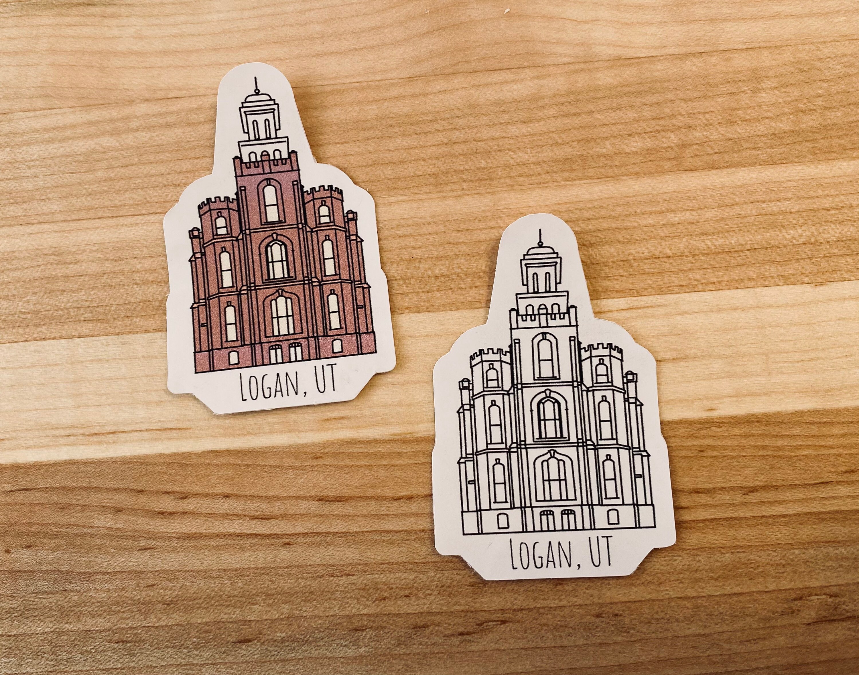 LDS Logan Temple Sticker - Etsy