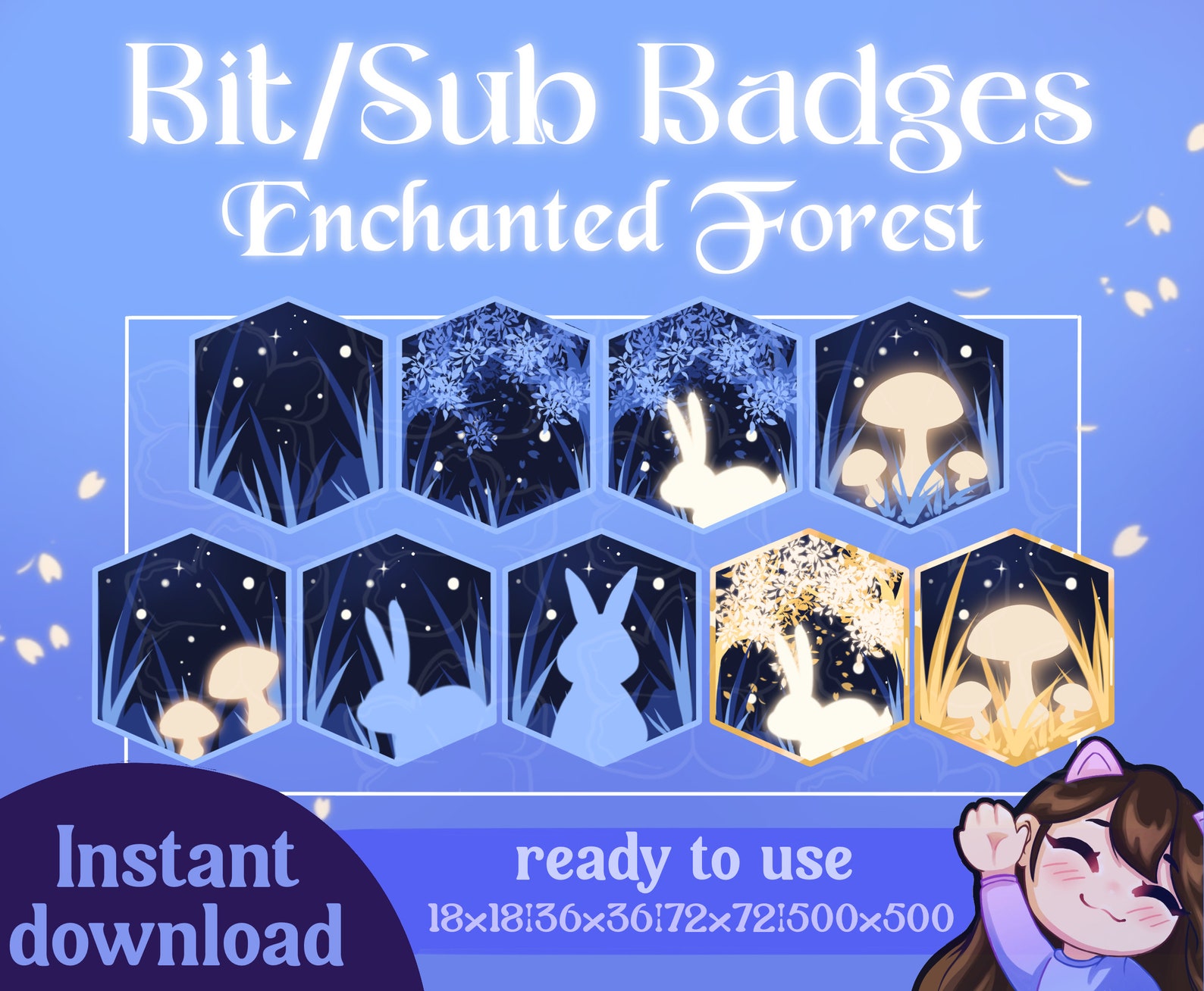 Enchanted Forest | Ready to Use | Twitch Badges | for Streamers | Bits ...