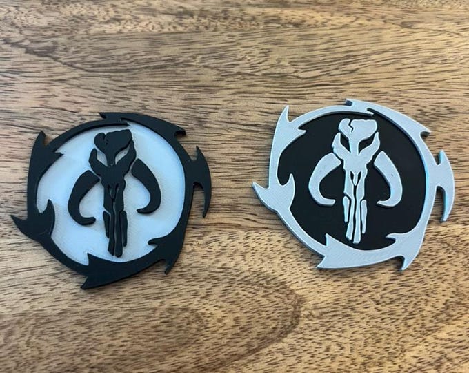 3D Printed Mandalorian Circle Emblem | Star Wars-inspired Home & Desk ...