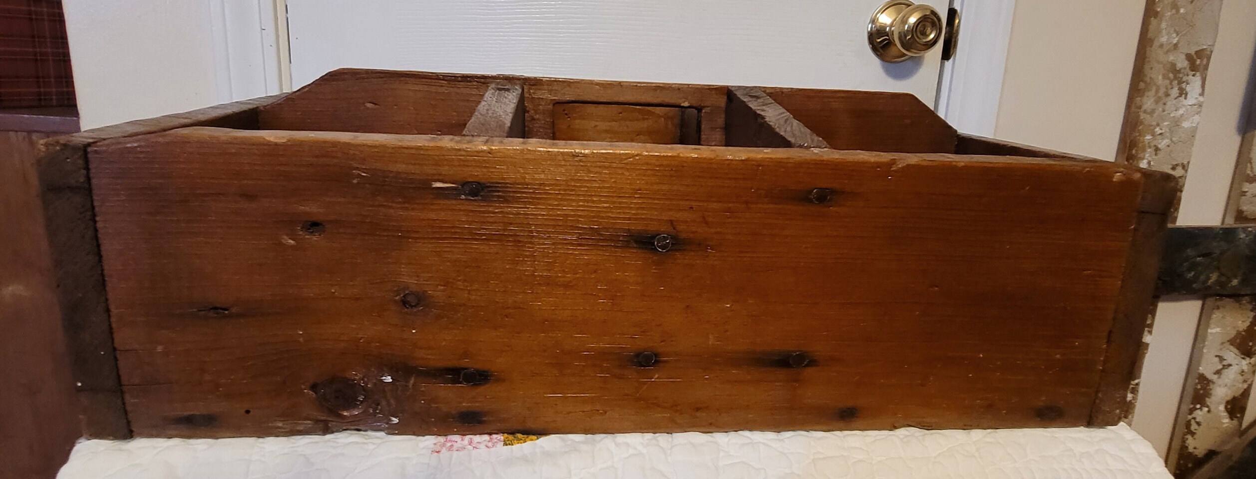 Vintage Wooden Tool Caddy. Early 1900 Vintage Tool Caddy. Country Tool ...