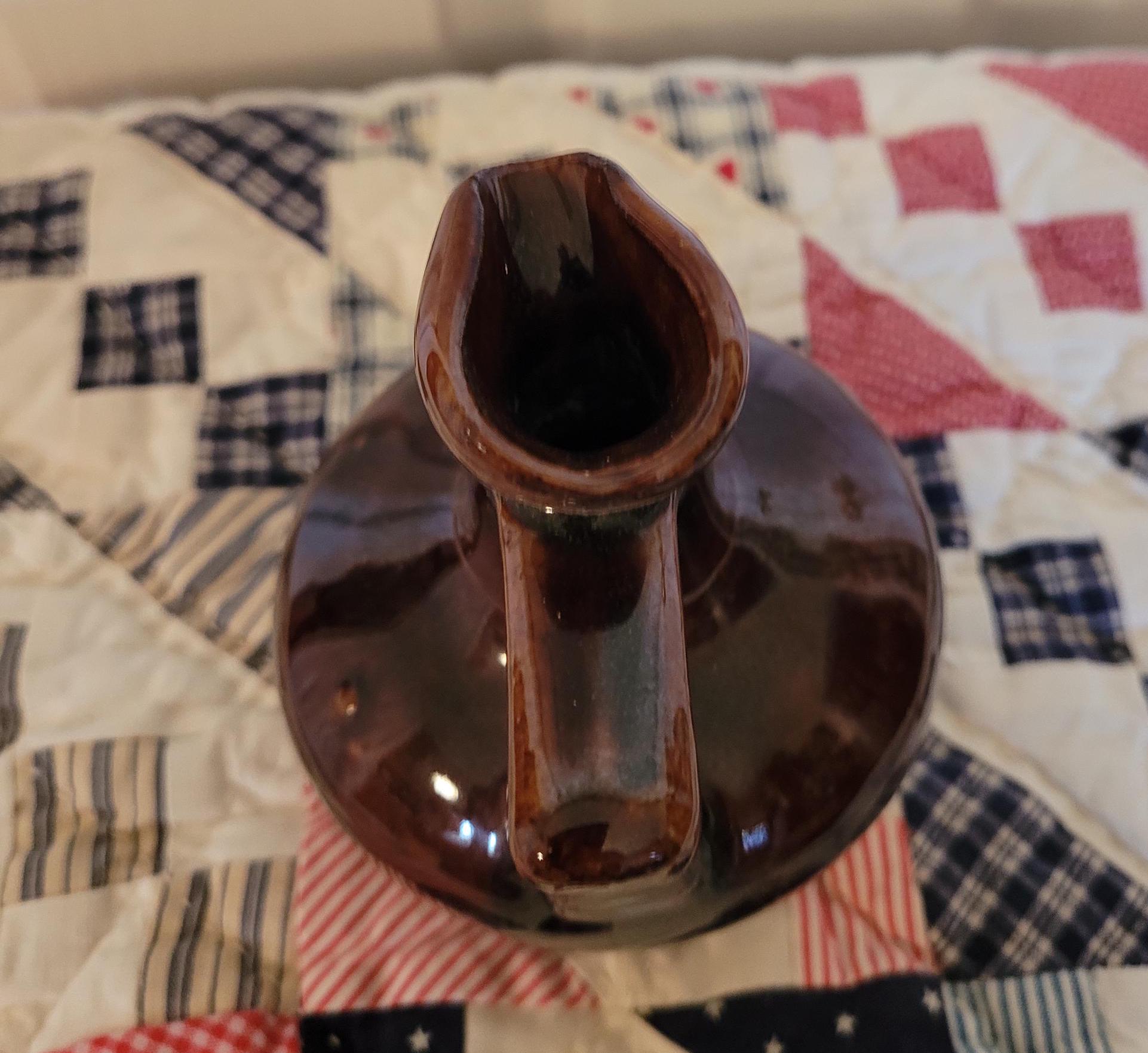 Mini Brown Stone Pitcher, Early American Stone Mini Pitcher, Antique ...