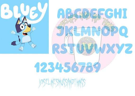 Bluey Font TTF File Tv Show Bluey Font | Etsy