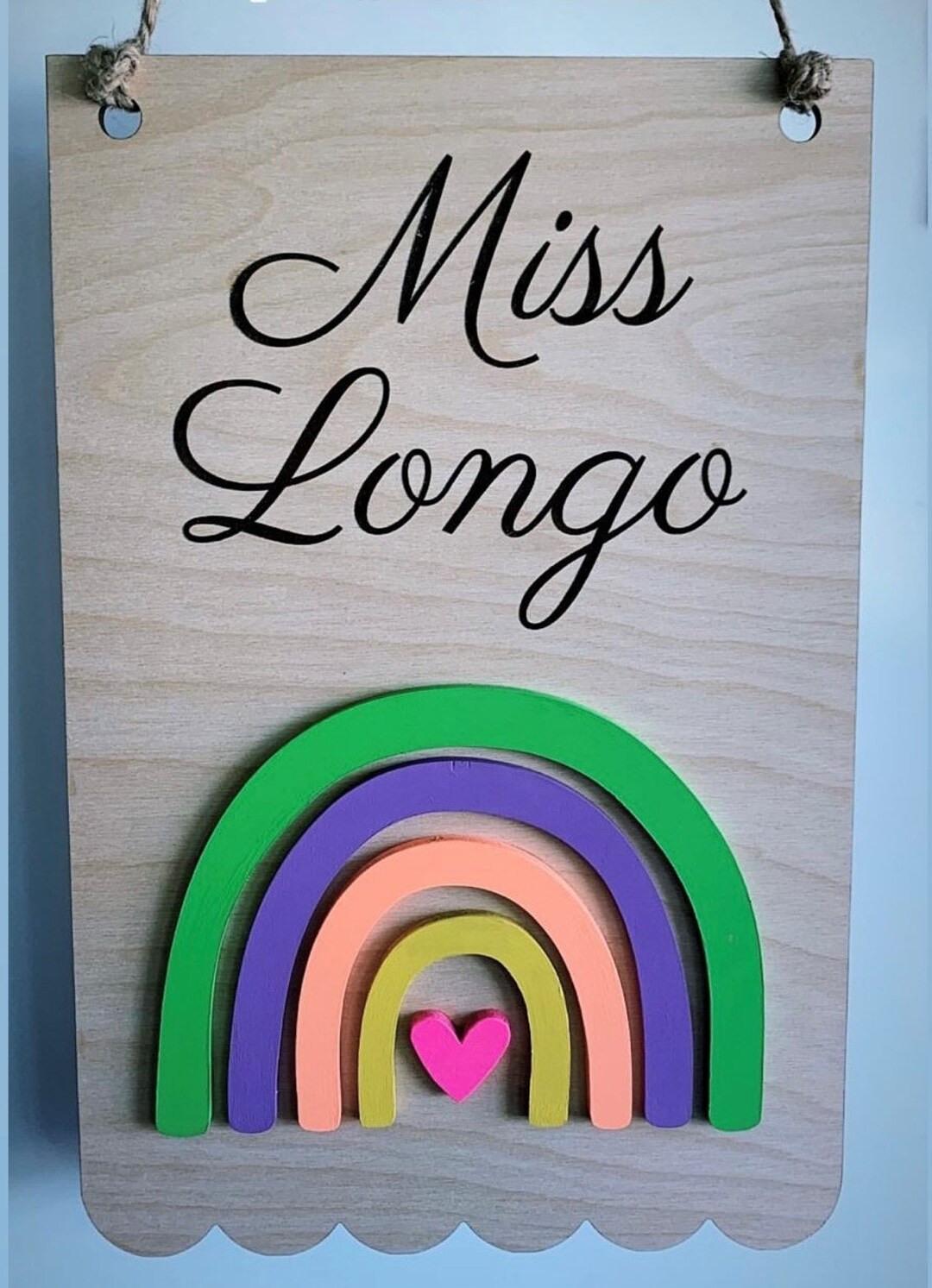 Rainbow Classroom Teacher Sign - Etsy