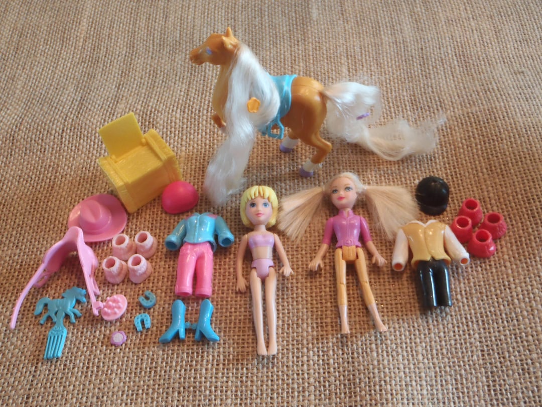 Vintage Polly Pocket Horse Jockey Jointed Riding Girl Set Doll Lot J62 - Etsy