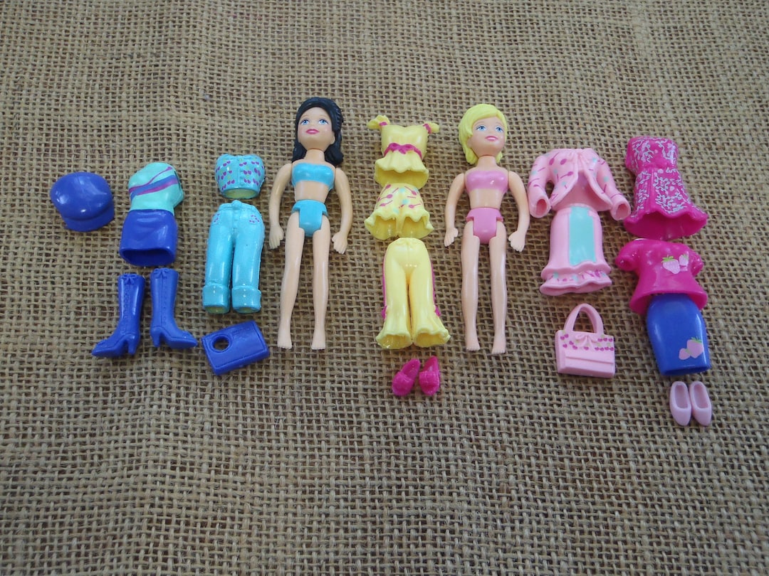 Vintage Polly Pocket Dolls Fruity Cuties Polly & Anna Set A15 - Etsy